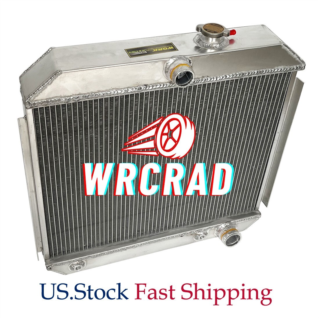 Full Aluminum Cooling Radiator For 1955-1957 1956 Chevy Chevrolet Bel ...