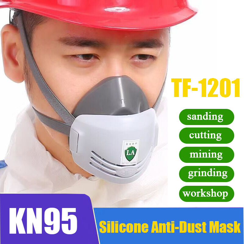 Reusable Dust Respirator Mask with for Woodworking Polishing Painting ...