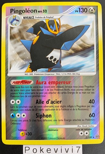 Carte Pokemon PINGOLEON 2/100 Holo Reverse Diamant et Perle Tempête D&P ...
