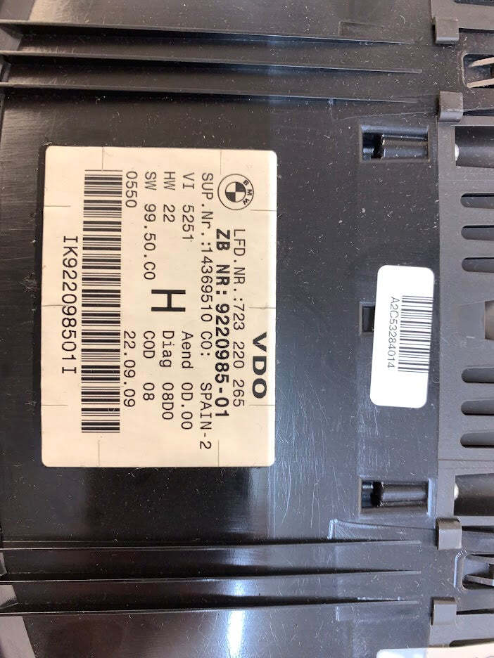 BMW E90 335i/335xi N54 Gauge Cluster/Speedometer/Tachometer KPH 9220985 ...