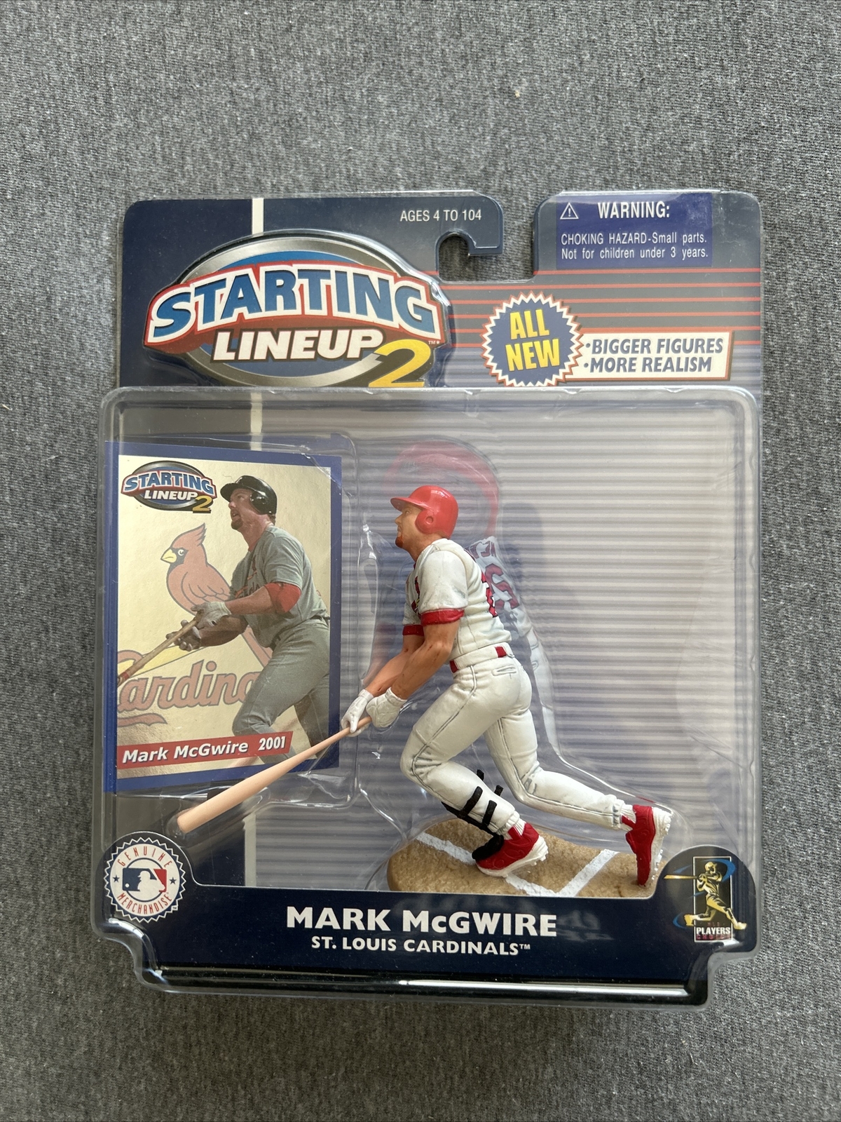 New 2001 Hasbro Starting Lineup 2 SLU Mark McGwire Cardinals Action ...