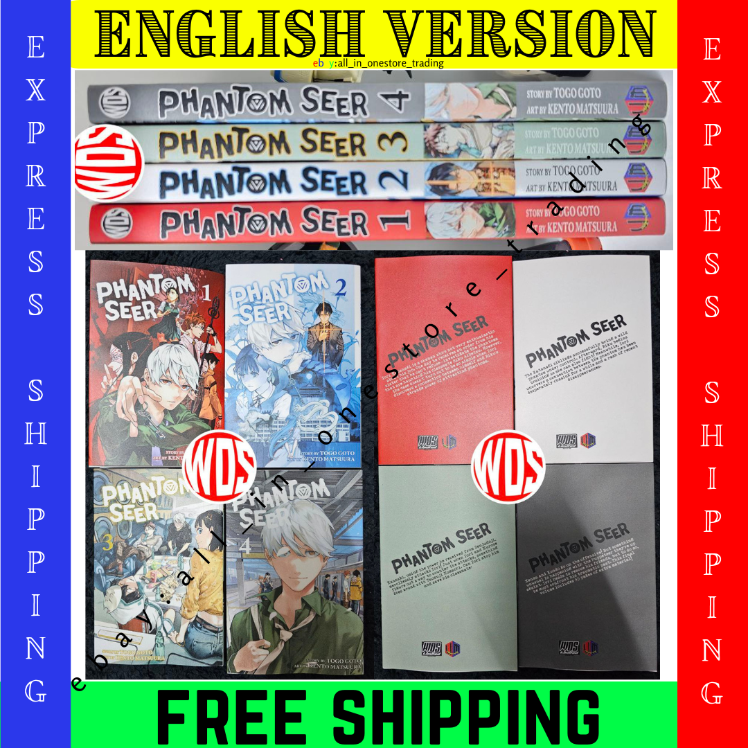 Kento Matsuura Phantom Seer Manga English Vol 1-4 Complete Set Free ...