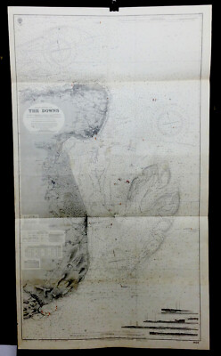 1900-Now - Vintage British Admiralty Chart Map England