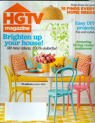 2015 HGTV Magazine: Brighten Up Your House/Pillows/DIY Projects/Living ...