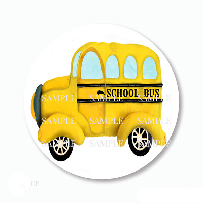 School Bus Driver Labels Stickers School Bus Scrapbook Stickers ...