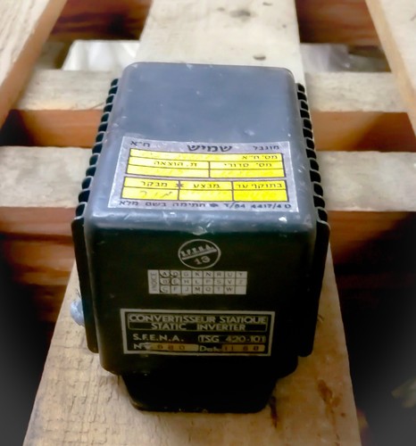 AIRCRAFT STATIC INVERTER TSG420-101 115V 400Hz Mfg S.F.E.N.A. P/O ...