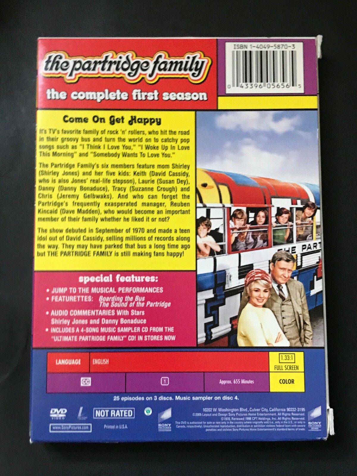 The Partridge Family: The Complete First Season One 1 (1970 3-Disc DVD ...