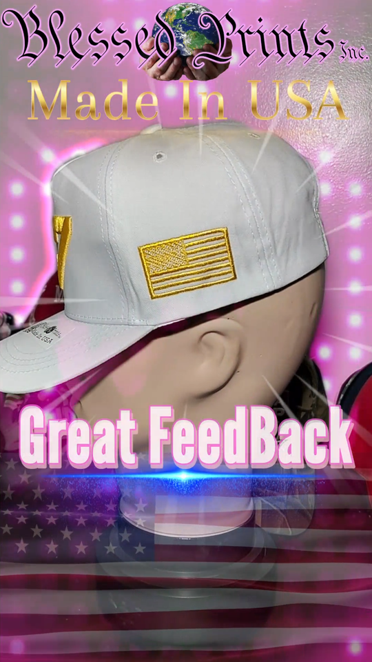Charlie Kirk 47 Hat Cap White Gold Shiny Turning Point Trump Hat Cap ...
