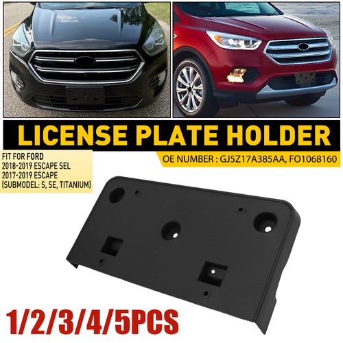 For 2017-2019 Ford Escape License Plate Bracket Tag Holder with Screw ...