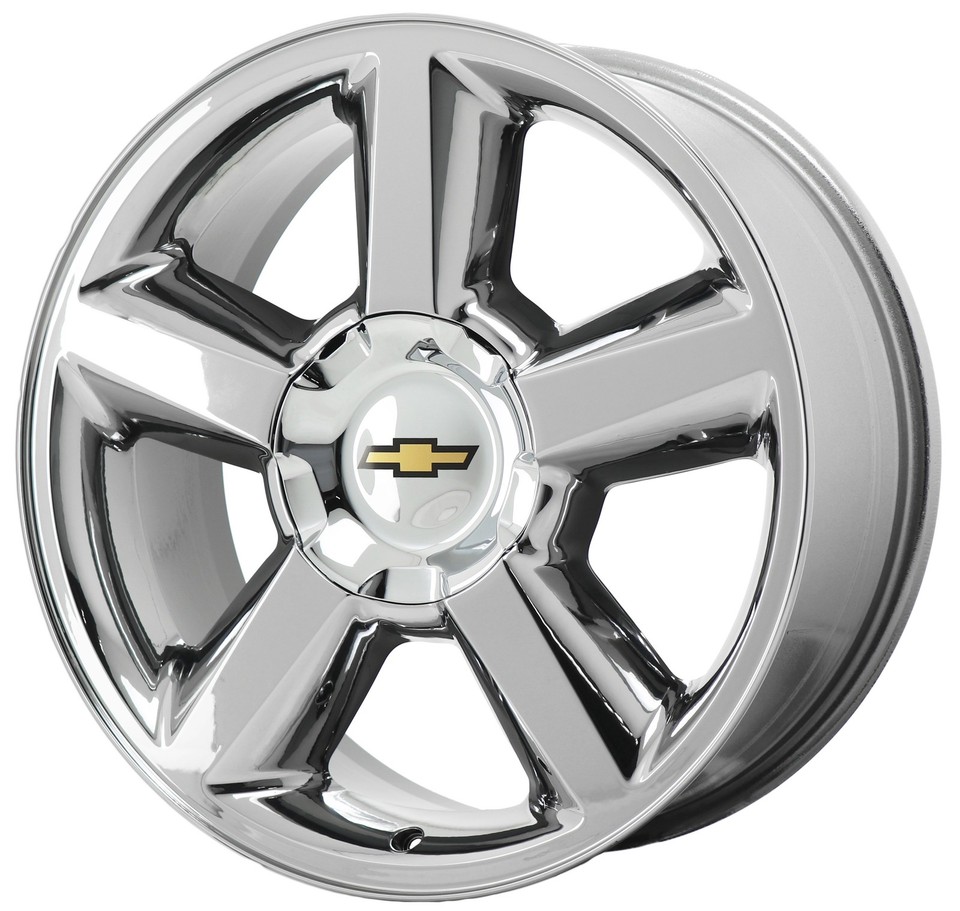 20" CHEVROLET SILVERADO 1500 PVD BRIGHT CHROME-C WHEELS RIMS FACTORY ...