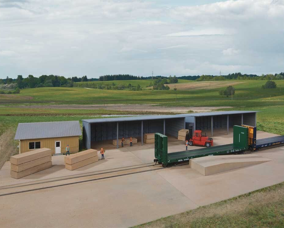 Walthers HO Scale ~ New 2025 ~ Modern Lumber Transload ~ kit~ 933-4106 ...