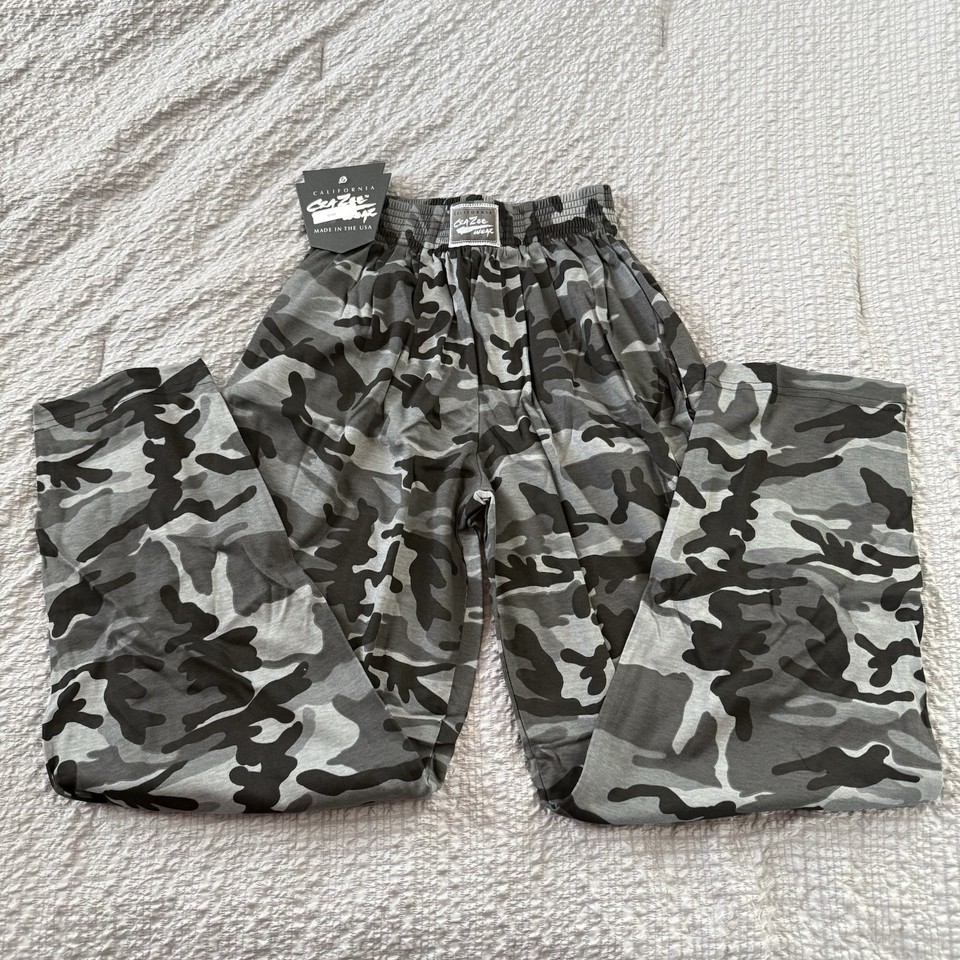 California Crazee Wear Pants Small Camouflage Baggy Parachute MC Hammer ...