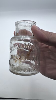 Antique CHESEBROUGH VASELINE Medicine bottle Jar | eBay