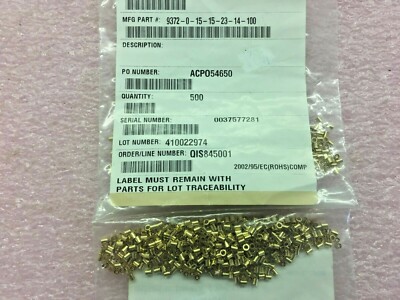 (19 PIECE LOT) 9372-0-15-15-23-14-10-0, MILL-MAX PCB PIN RCPT PRESS FIT ...