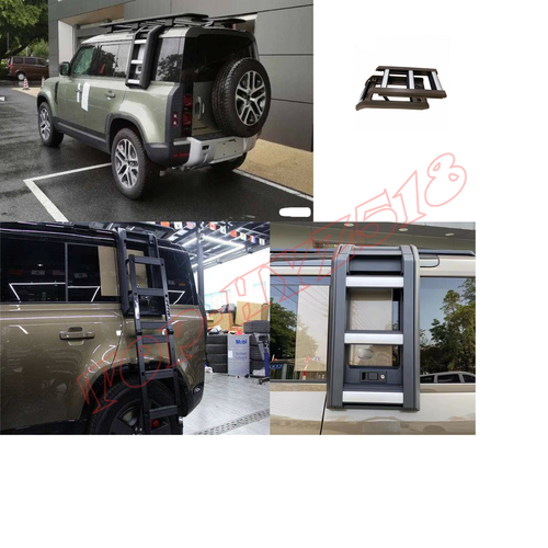 FOR 2020-22 Land Rover Defender 110 Aluminum side door door ladder ...