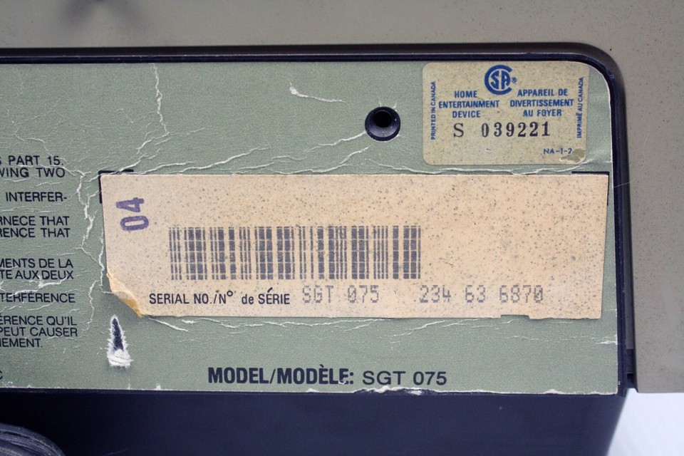 RCA Selectavision Videodisc CED Player Model SGT-075 - WORKS + 11 discs ...