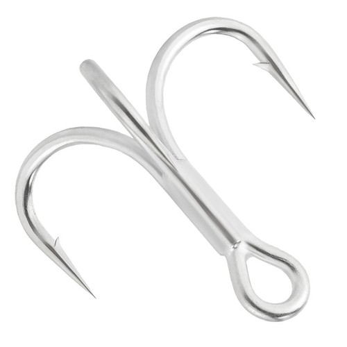 Classic 6X Treble Hooks High Carbon Steel Sharp Triple Hook Fishing ...