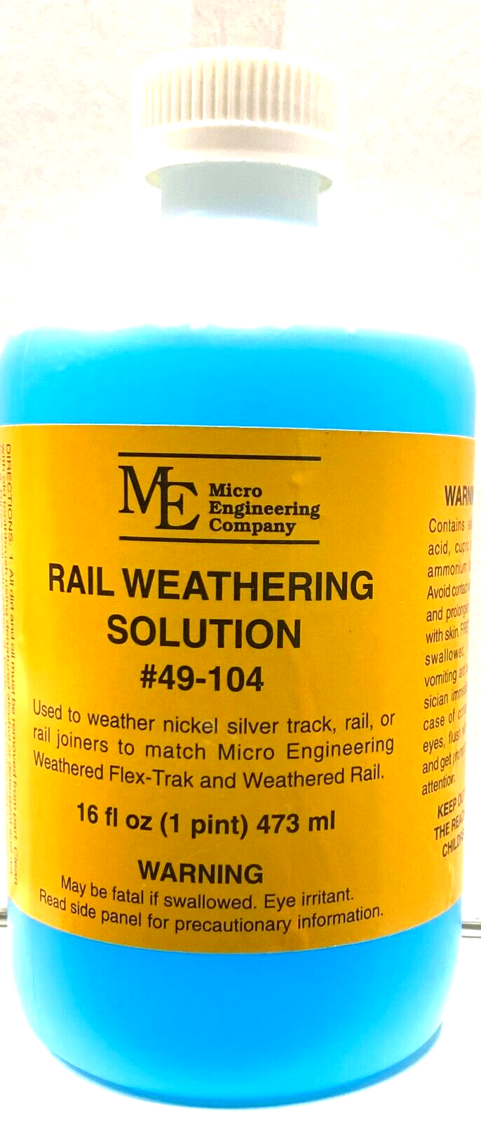 ALL Scale Micro Engineering 49-104 Rail Weathering Solution 16oz 473ml ...