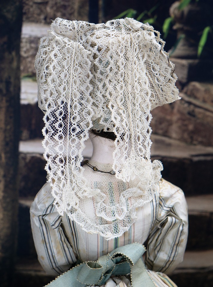 18" (46 cm) Fine Antique Early French Papier mache lady by Andreas Voit ...