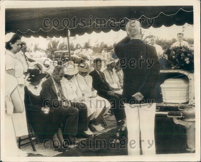 1938 Family of Murdered James B Cash Jr at Funeral Burial Miami FL ...