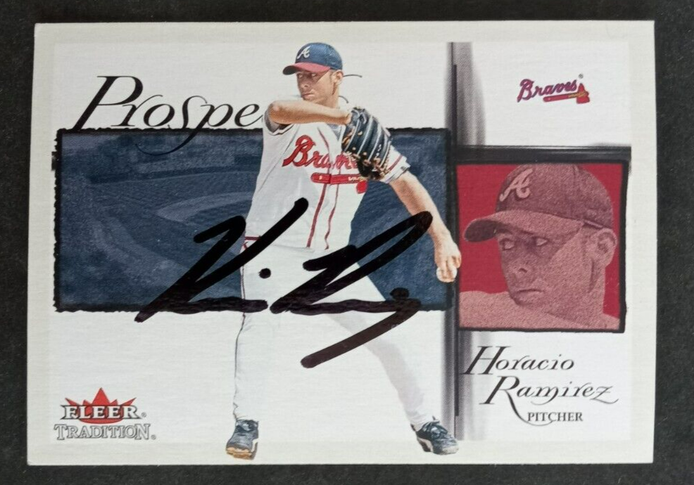 2002 Fleer (Traditions) SIGNED: Horacio Ramirez, BRAVES #445 | eBay