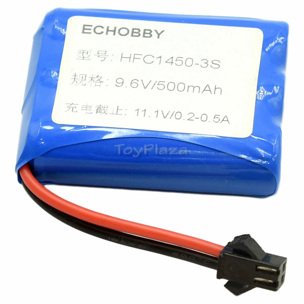 9.6V 3S 500mAh LiFePO Battery SM-2P Positive Plug for RC Car Truck ...