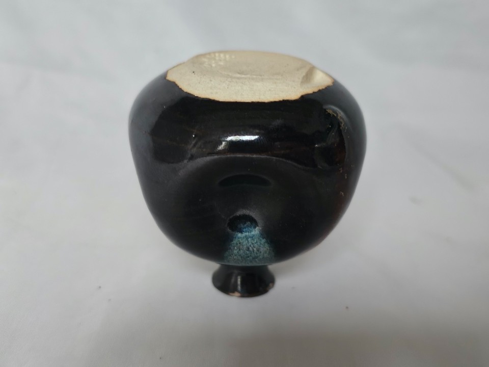 Gorgeous miniature dimple formed studio pottery vase | eBay UK