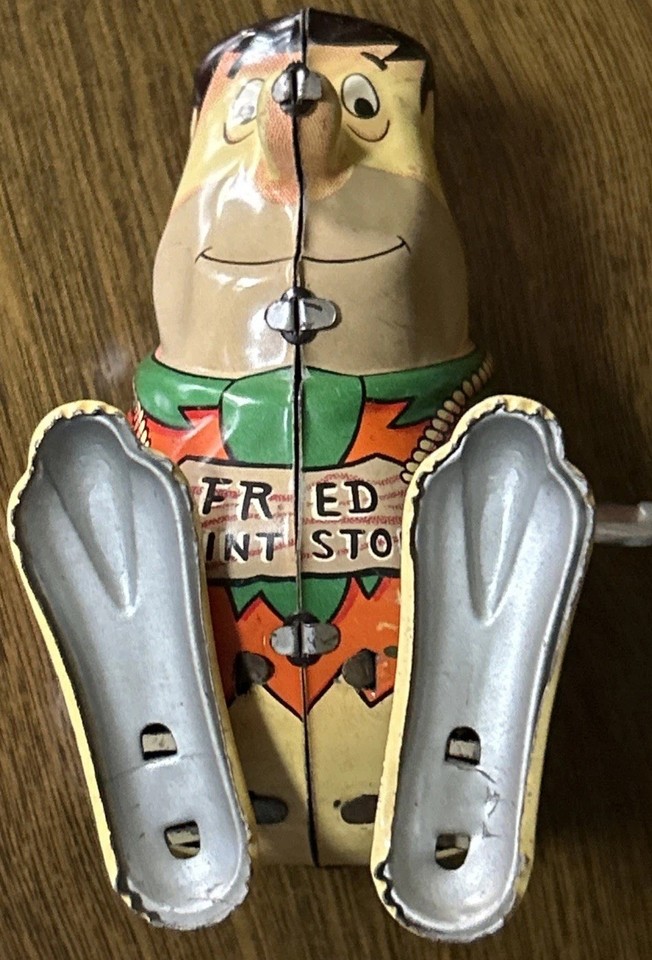 Rare/HTF 1962 Louis Marx Hopping Fred Flintstone Tin Litho Wind-Up ...