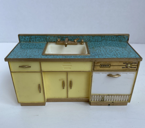 Vintage 1965 IDEAL PETITE PRINCESS Patti Dollhouse Kitchen Sink ...