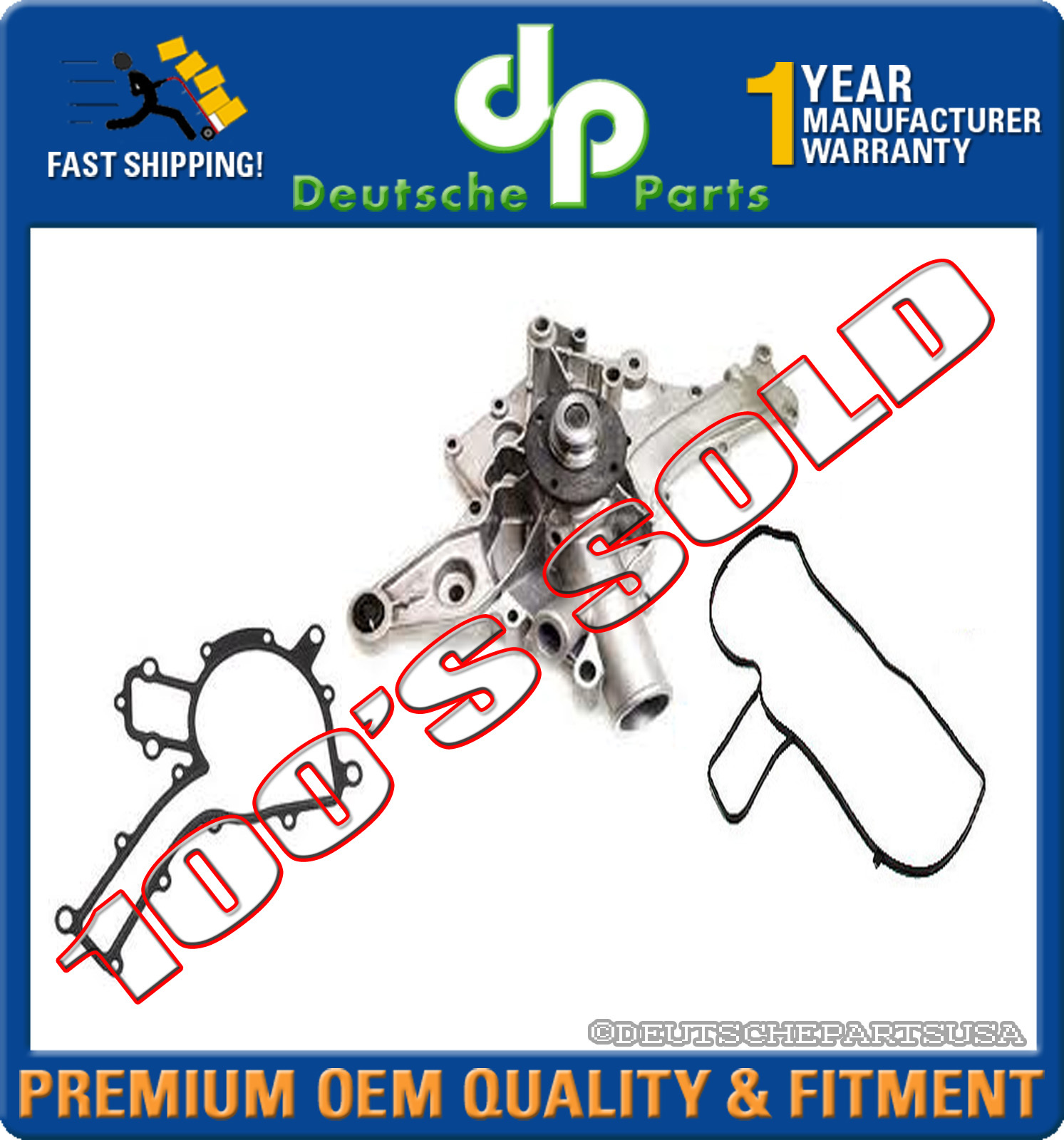 MERCEDES BENZ WATER PUMP FITS S500 S430 E500 E320 E430 112 200 15 01 ...