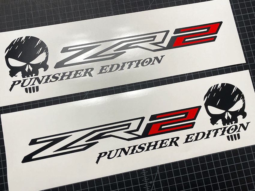 ZR2 Decals for Colorado Chevy Chevrolet Truck Stickers Vinyl Skull 2pc ...