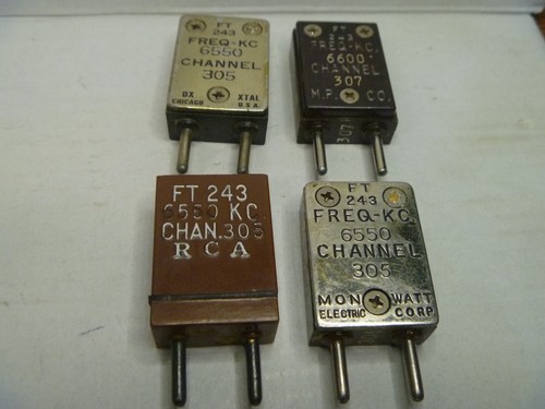 (3) 6550 KC KHz FT-243 Radio Crystal 52.4 MHz 6 Meters + (1) 6600 KC 52 ...