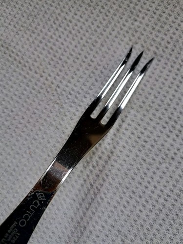 Cutco 1726 KC Turning Fork 3 Tine Meat Serving Fork Brown Handle- Pre ...