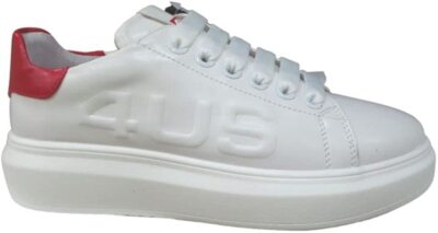Scarpe Junior 4US Paciotti Sneakers Lacci Moda Fashion 42350 Bianco ...