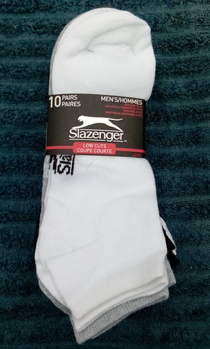 New SLAZENGER - 10 Pair Pack - Men's Active Performance Low Cut Golf ...