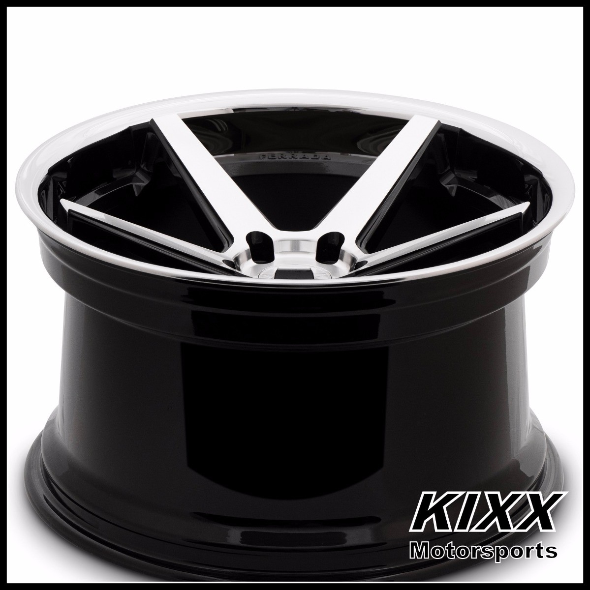 22' FERRADA FR3 22x9.5 22x11 BLACK/SILVER CONCAVE WHEELS For DODGE ...