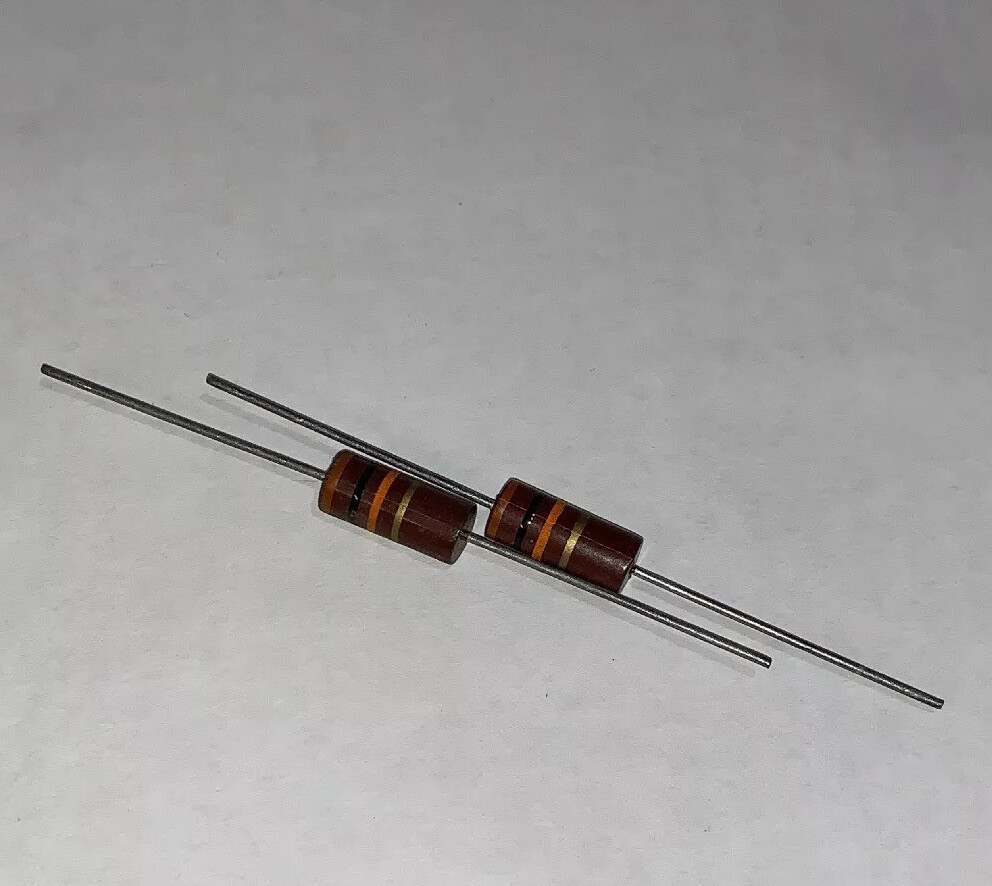 NOS AB Allen Bradley 10K 2 Watt 5% Carbon Comp Resistors Guitar Tube ...