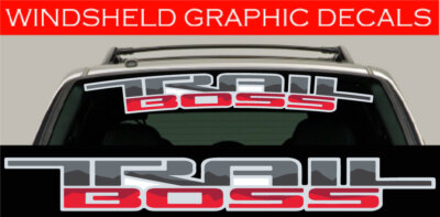 New Chevy Trail Boss Decal sticker windshield banner | eBay
