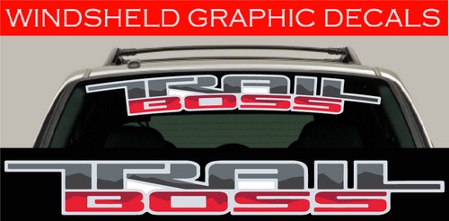New Chevy Trail Boss Decal sticker windshield banner | eBay