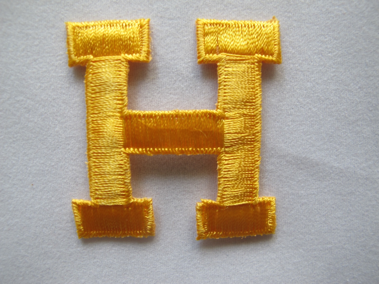1 3/4" Yellow Letter Embroidery Iron On Applique Patch /1pc | eBay