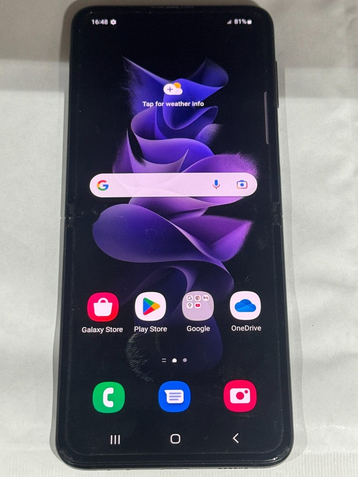 Samsung Galaxy Z Flip 3 5G SM-F711B - 128GB - Black (Unlocked) - 1 Dot ...