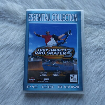TONY HAWKS PRO SKATER Game 3 Skateboarding Game Tony Hawk Game 2001 PC ...
