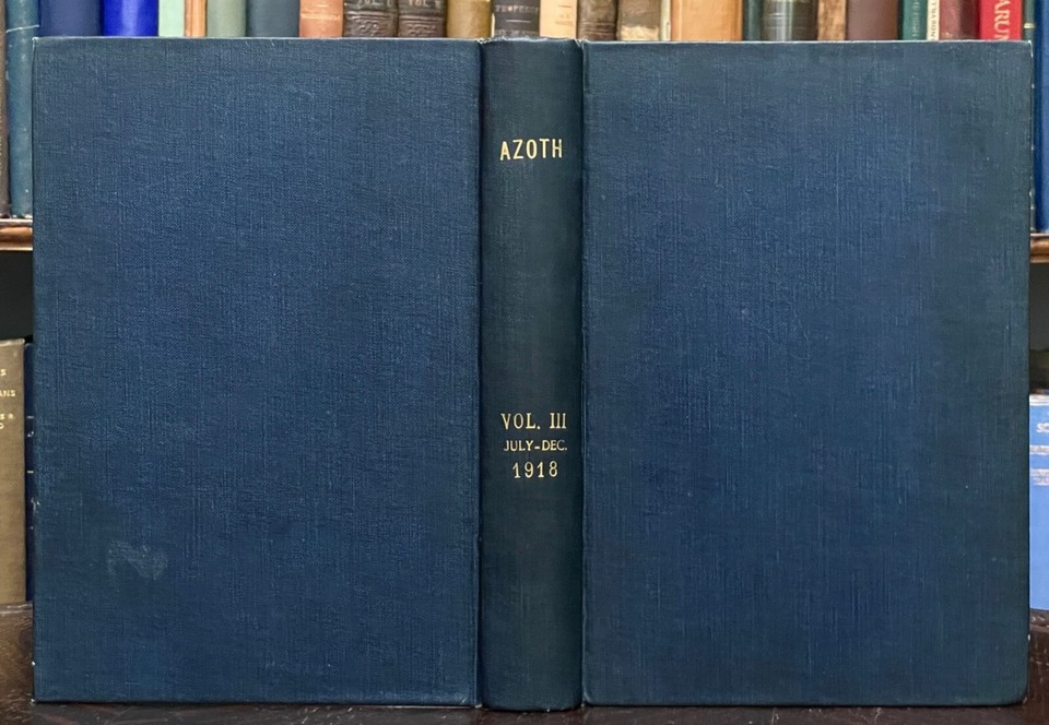 AZOTH MAGAZINE - July-Dec 1918, 6 ISSUES ASTROLOGY THEOSOPHY OCCULT ...