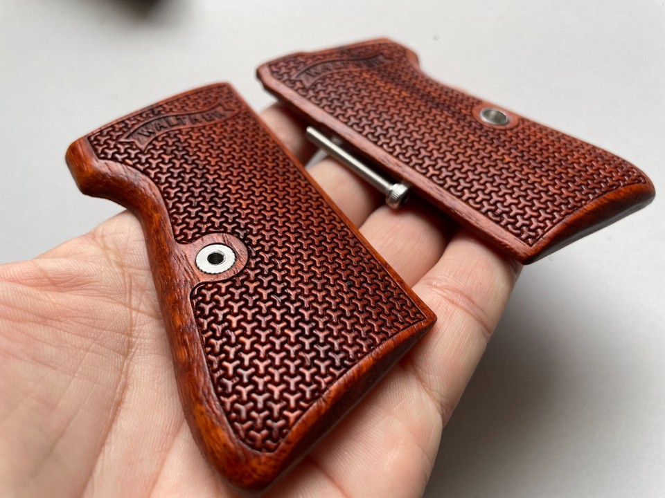 New style on wood Grips For Walther Interarms PP, PPK/S .380 ACP, 22LR ...