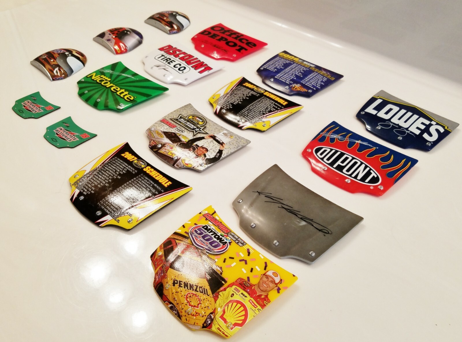 Lot Of (11) Vintage Nascar Hood Magnets + (5) other Magnets | eBay