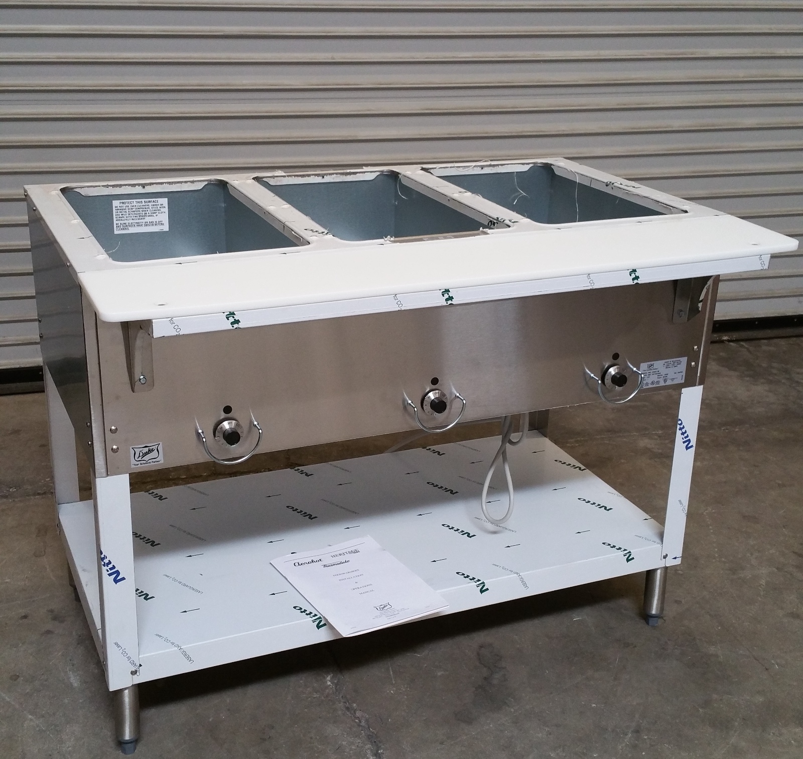 3 Well Electric Steam Table E303 Duke Aerohot 120v 2908 Dry Bath ...