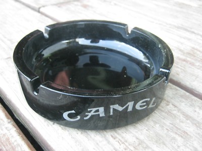 Original Vintage Camel Cigarette Round Black Ashtray | eBay