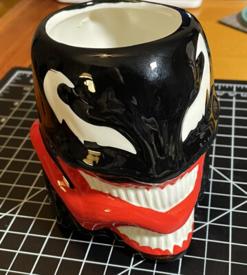 Marvel Comics Venom Mug 16 oz 3D Ceramic Molded Head Coffee Mug UNUSED ...