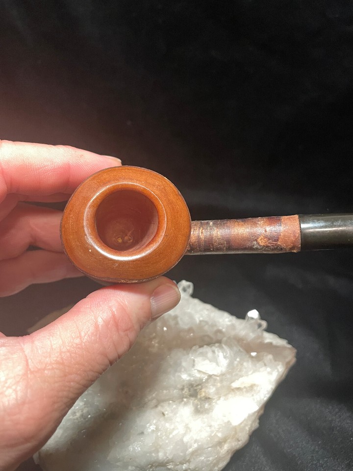 UNSMOKED ROPP DE LUXE #901 Cherrywood Factory Ebonite Stem, Made in ...