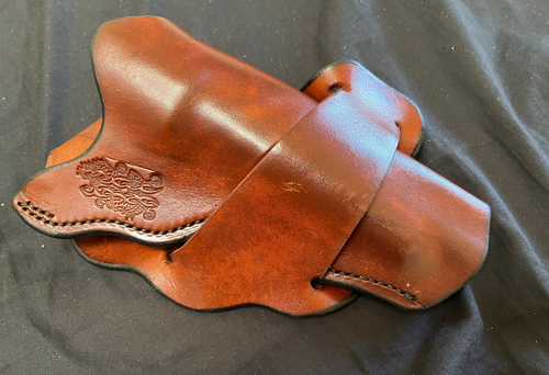 WESTERN LEATHER HOLSTER - ERNIE HILL - HAND MADE COWBOY USA - 5 5 CCXD ...
